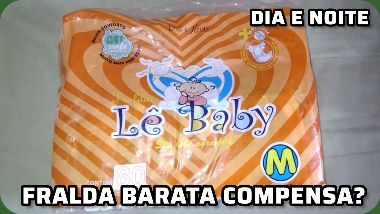 FRALDA MAIS BARATA QUE VOCÊ VAI ENCONTRAR | FRALDA LÊ BABY VALE A PENA ...