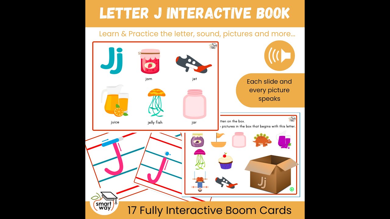 Interactive Letter J Book Boom cards - YouTube