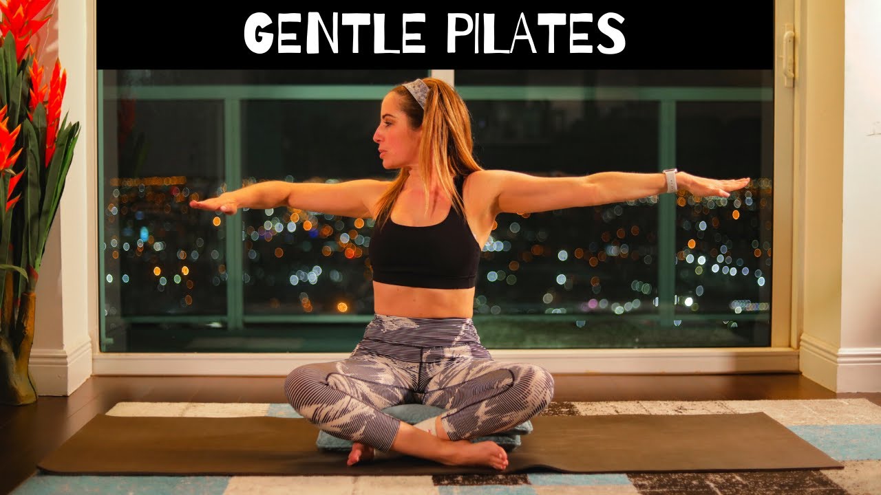 GENTLE PILATES - BEGINNERS WORKOUT (No Equipment) - YouTube