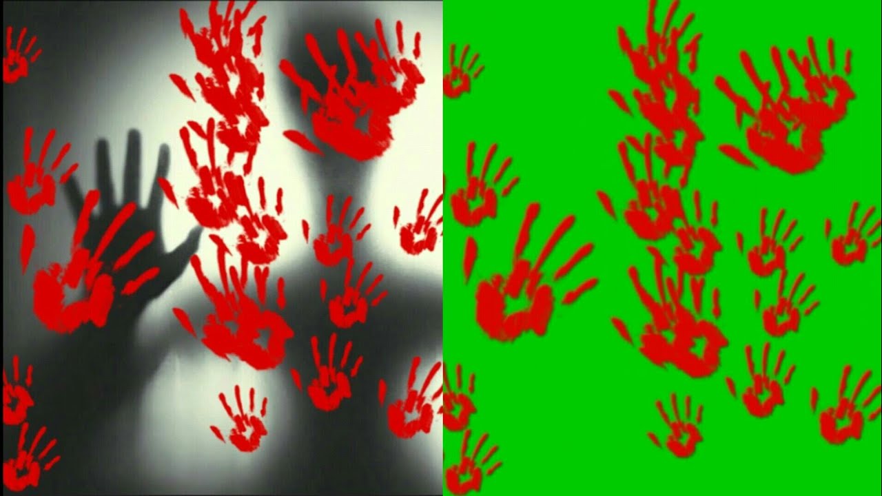 Green screen ghost handprint. Green screen handprint. Green screen ...