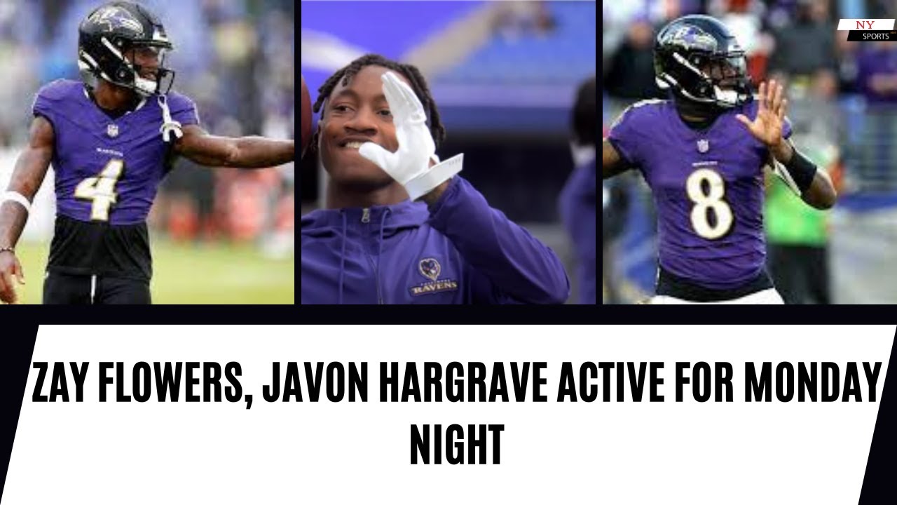 Zay Flowers Javon Hargrave active for Monday night | NY Sports News ...