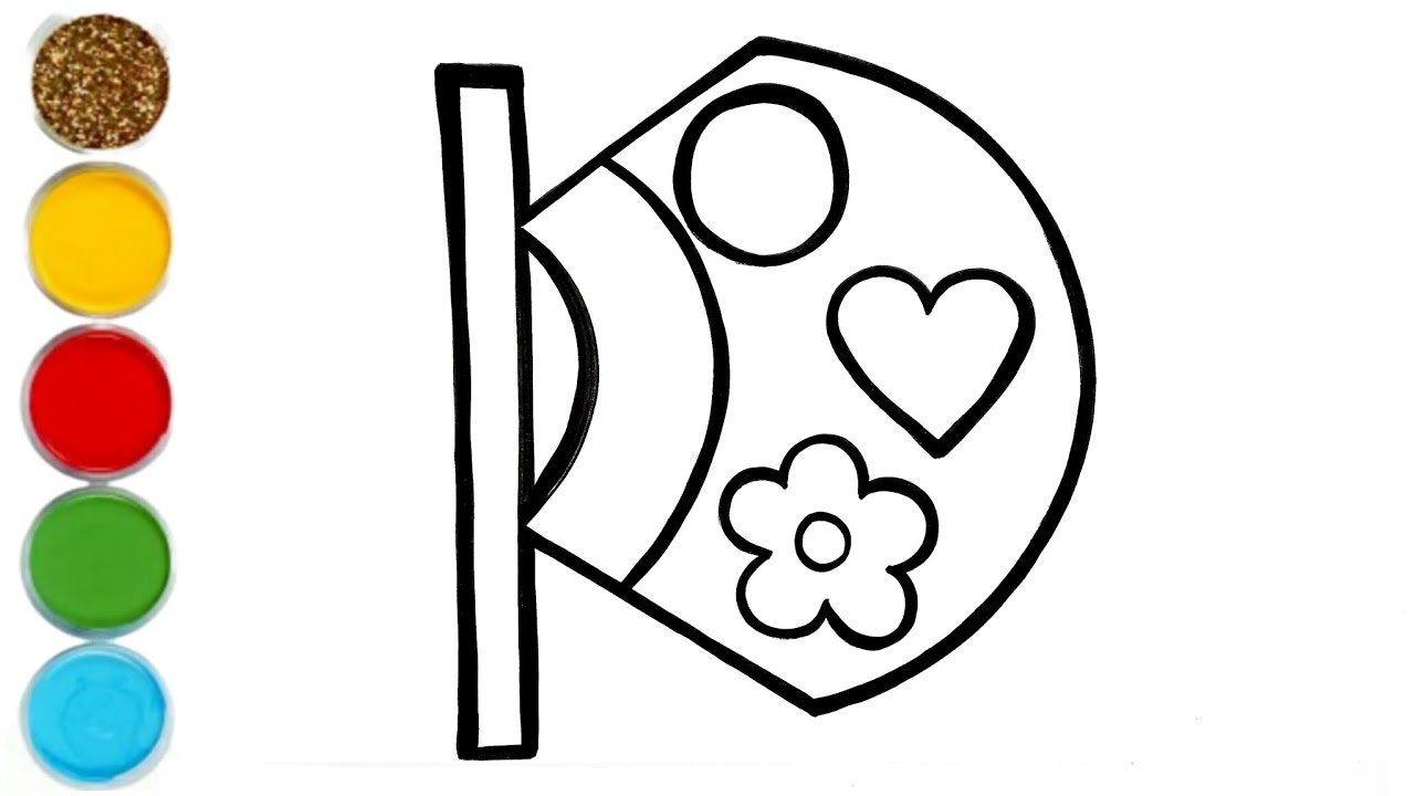 How to Draw Hand Fan for Kids and Toddlers! | Hand Fan Drawing for Kids ...