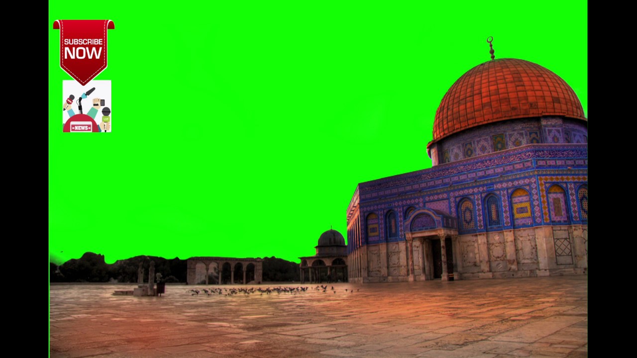 Green Screen Masjid e Aqsa Vector #short - YouTube
