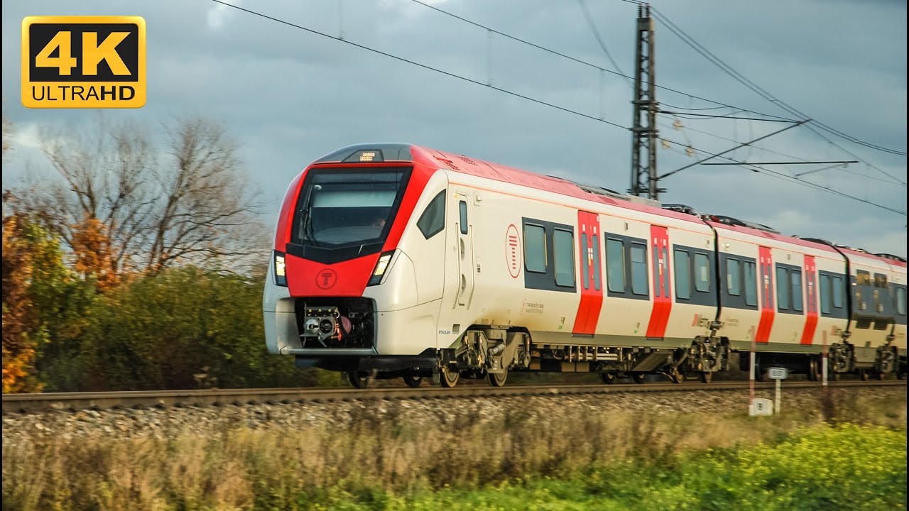 Stadler Class 756 FLIRT for Wales&Borders on Velim test circuit - YouTube