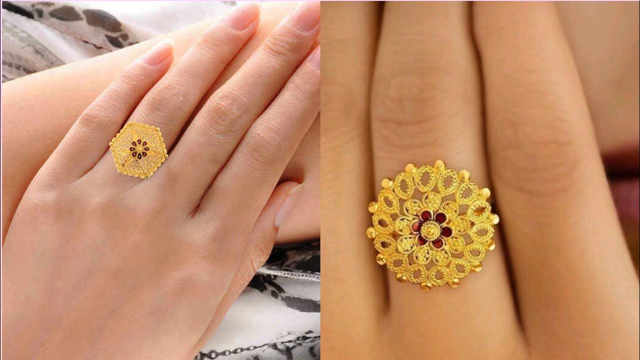 Unique Stylish Yellow Gold Ring Designs /Top 10 Plus Ring Gold Designs ...