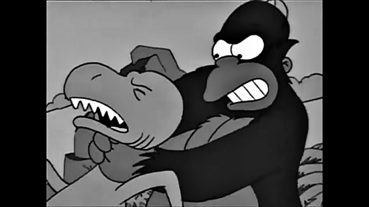 (KING HOMER VS T REX: RESOUND 🦍 🦖 🔊) - YouTube