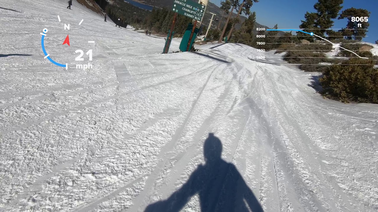 Snow Summit Big Bear Run 1-13-20 - YouTube