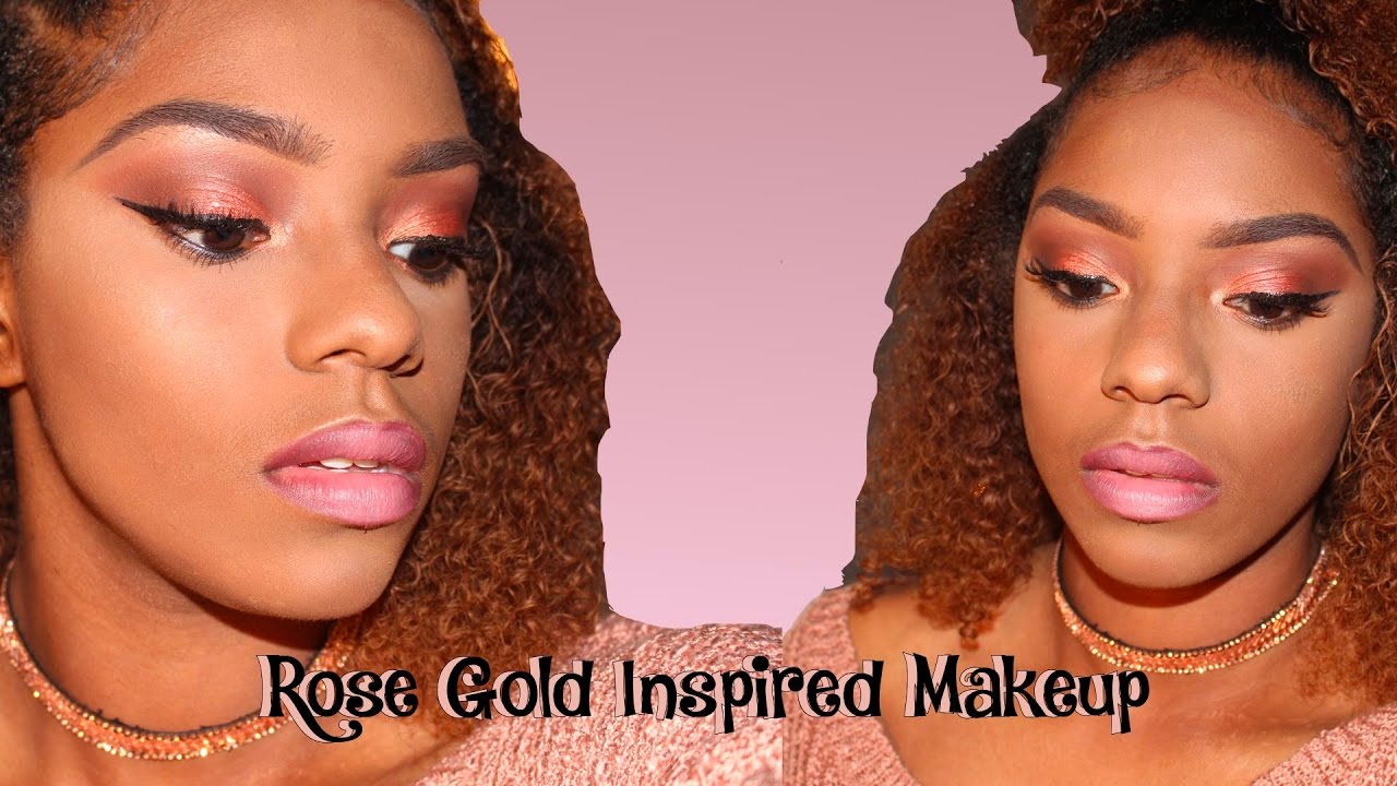 EASY Rose Gold Makeup | Bionka Deyon 💙 - YouTube