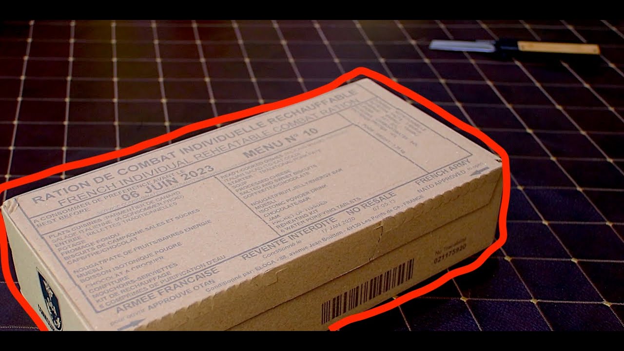 MRE REVIEW French Military Ration Menu 10 Duck And Mashed Potato - YouTube