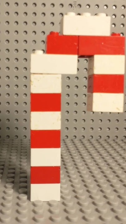 How to make a Lego candy cane #christmas - YouTube