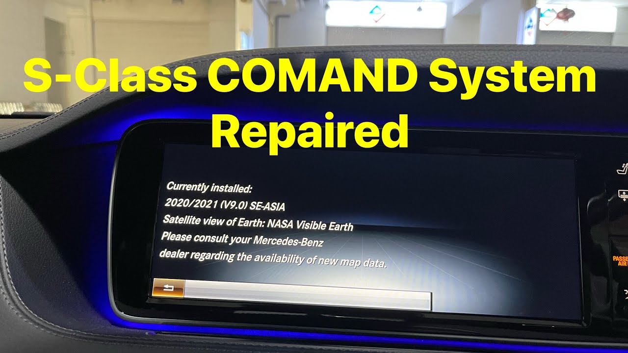 Mercedes-Benz W222 S-Class COMAND System Repaired - YouTube