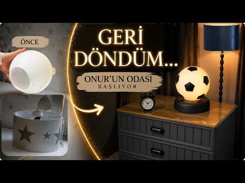 GERİ DÖNDÜM… Abajur ve Lambader Yenileme | Onur’un Odası 3