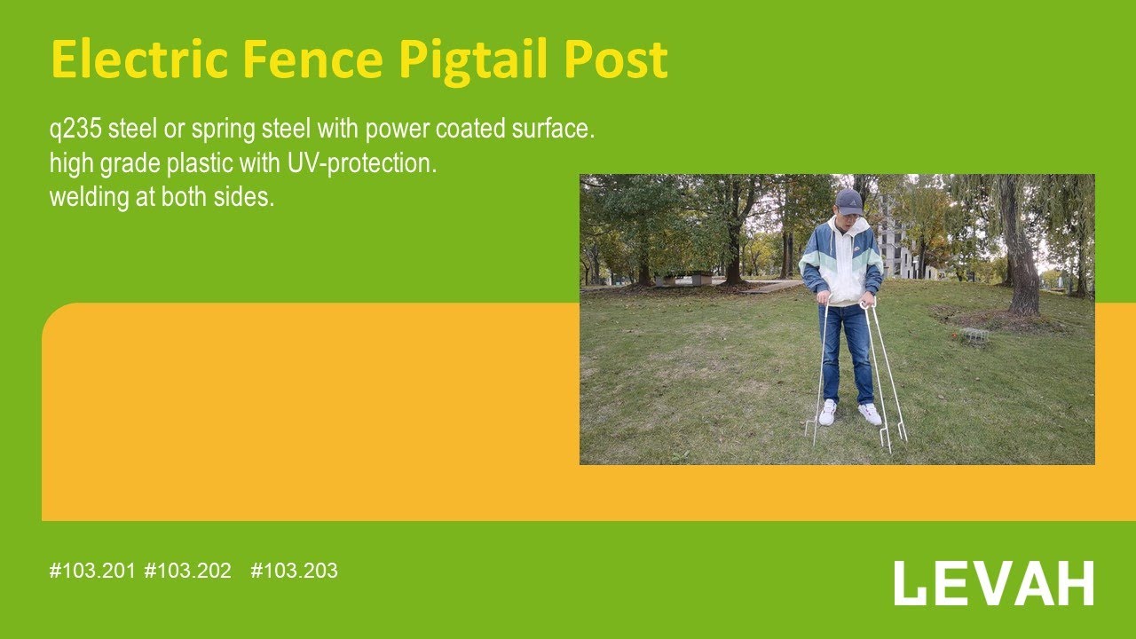 LEVAH -spring steel pigtail posts, pigtail step in posts,pigtail ...