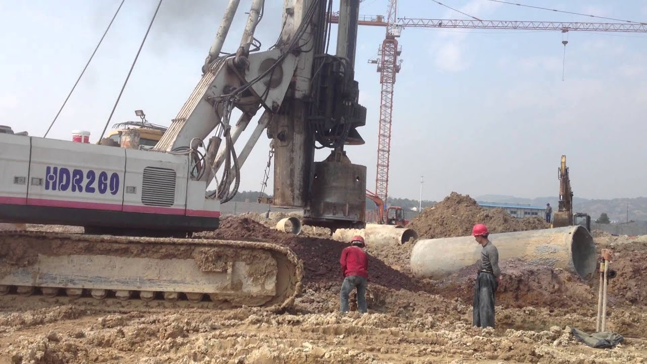 hydraulic rotary pilling - YouTube