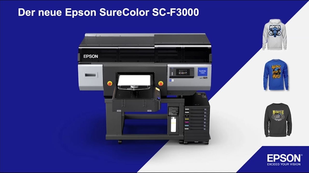 Epson SureColor SC-F3000 im Detail (Webinar-Mitschnitt) - YouTube