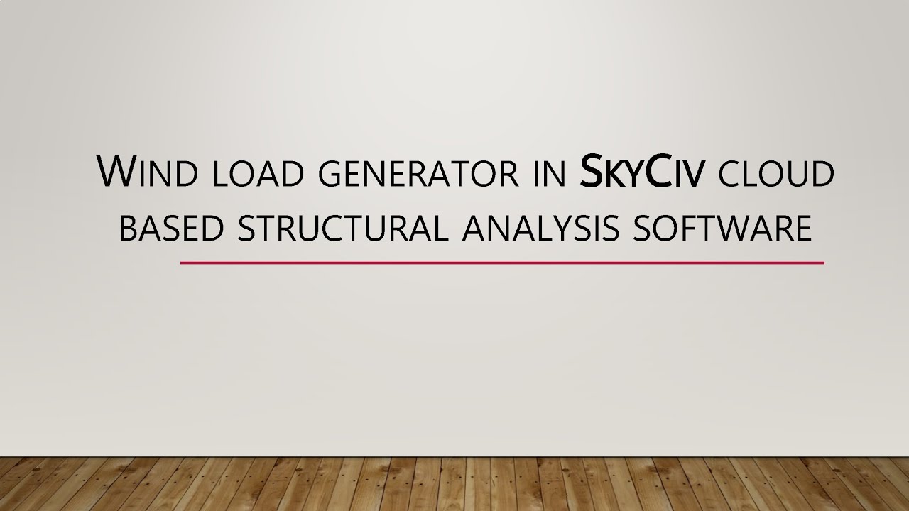 Wind load generator module in SkyCiv- A cloud based structural analysis software - YouTube