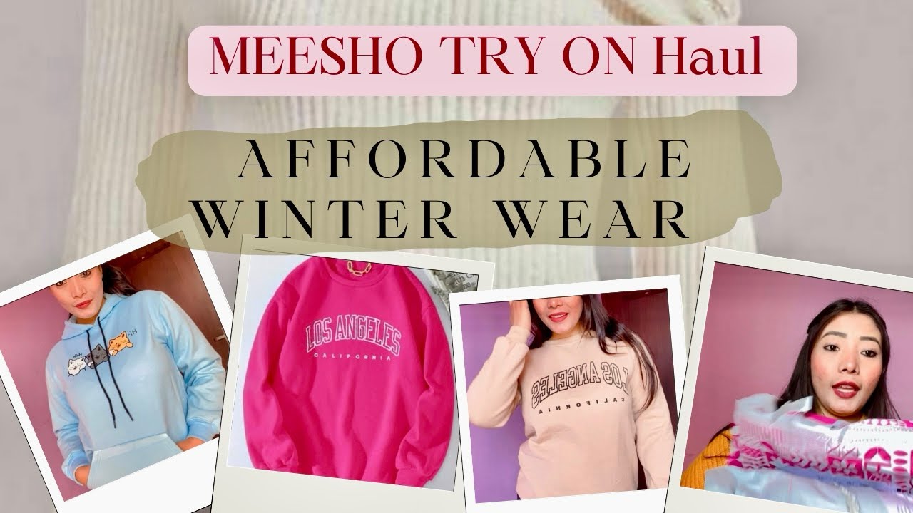 MEESHO Winter Wear Haul *All Under Rs. 300/-*| Try-on Haul | Honest ...