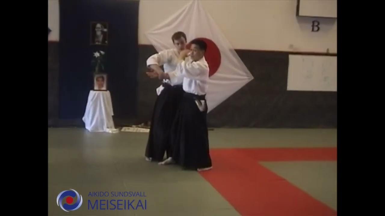Aikido Ai Hanmi Kokyonage Shishiya Sensei, Sundsvall unknown year - YouTube