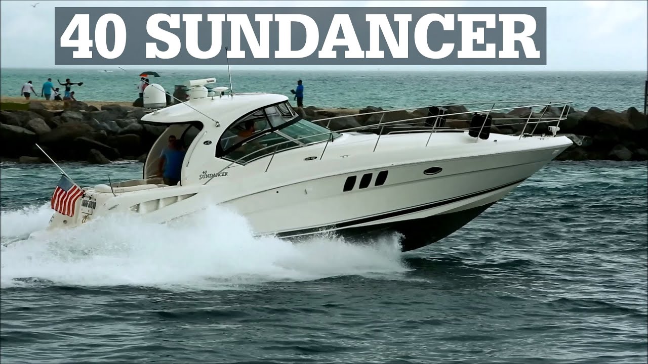 Sea Ray 40 Sundancer running on plane | LOOKING GOOD - YouTube