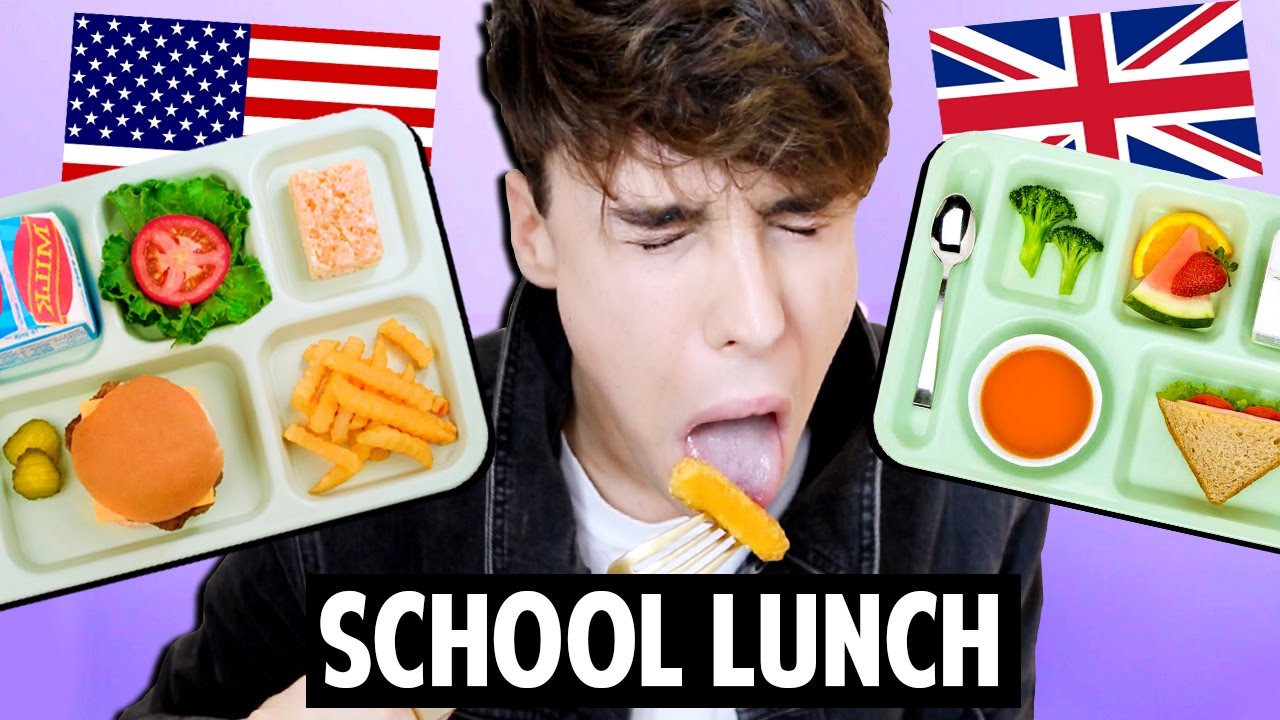 AMERICAN Vs BRITISH School Lunch Food YouTube american-vs-british-school-lunch-food-youtube