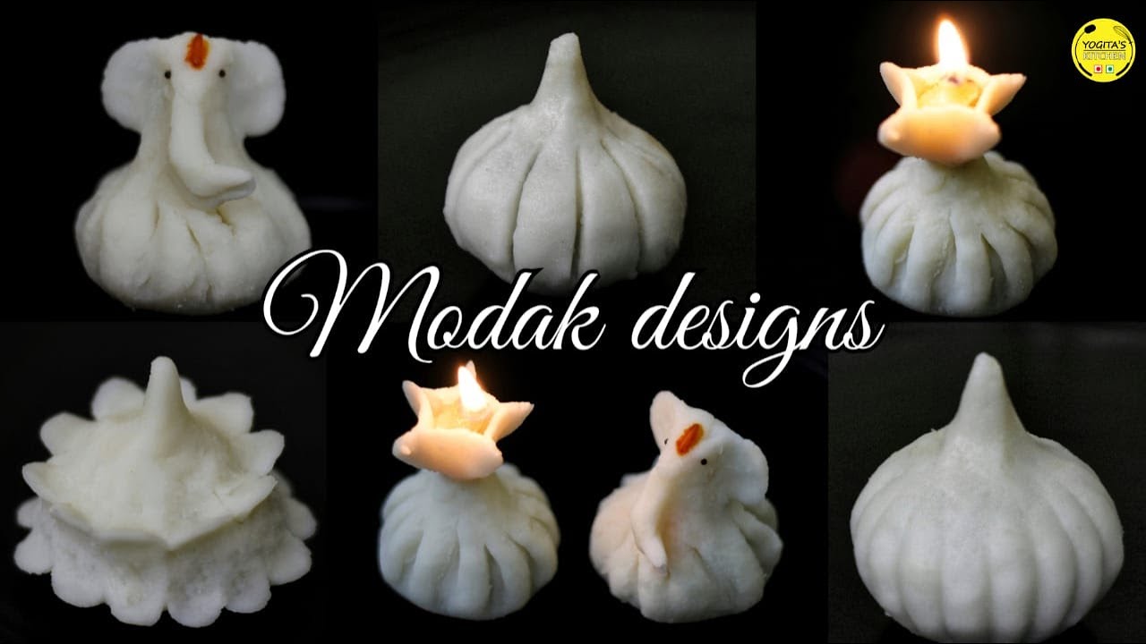 चला शिकूया आणखी ५ प्रकारचे उकडीचे मोदक डिझाईन || Modak designs (Part 2 ...