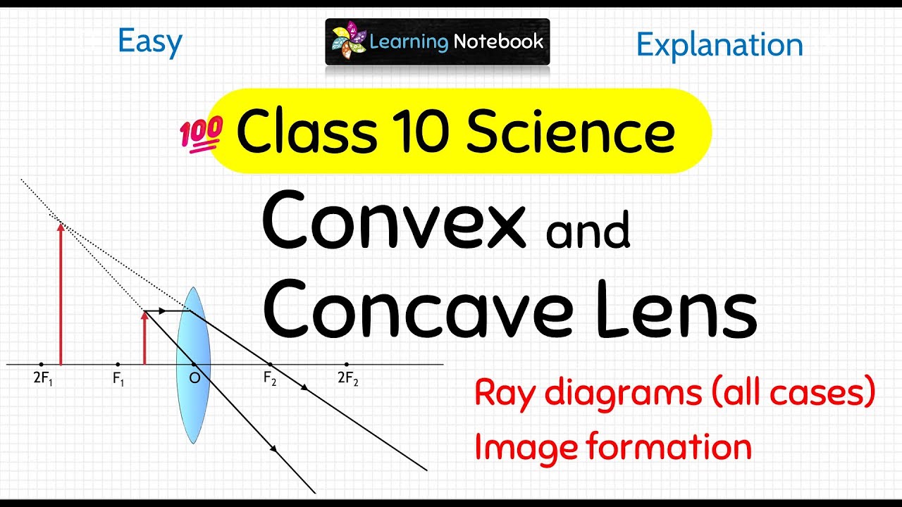 Class 10 Convex and Concave Lens | Class 10 Convex and Concave lens ray ...