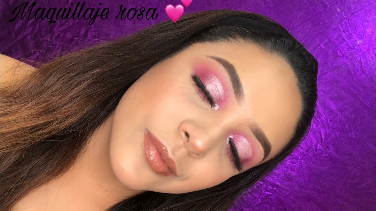 Maquillaje rosa 💕 - YouTube