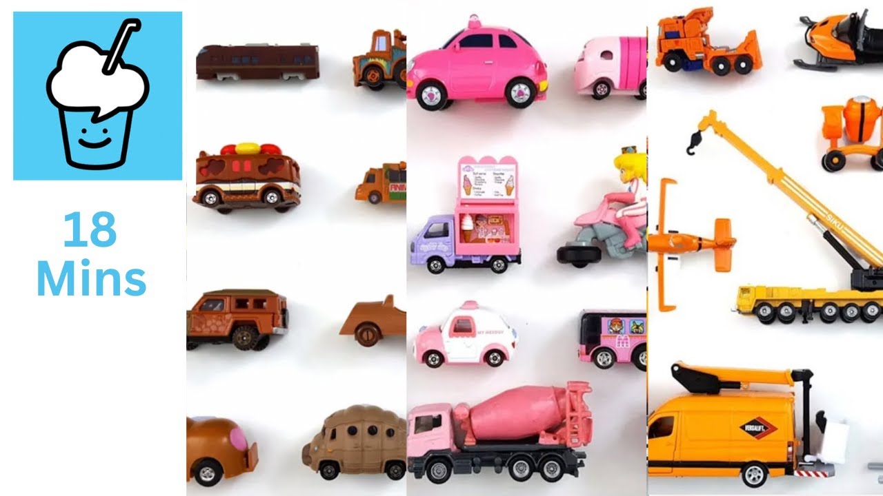 Orange Pink Brown vehicles collection Lego Tomica Transformers ...