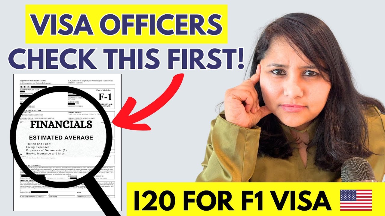 How Visa Officers Check Your I-20 Funding 😱 + Document checklist | USA ...