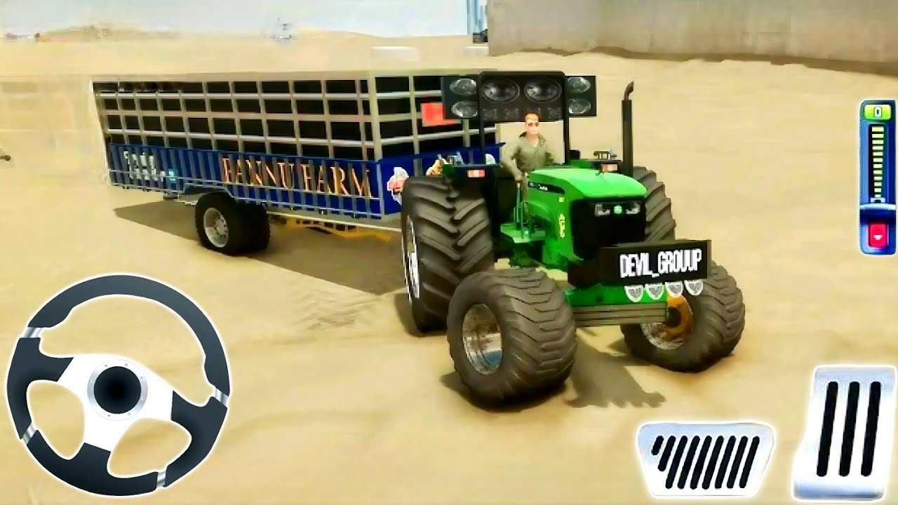 Indian Real Tractor Simulator - Real Tractor Trolley Cargo Driving ...