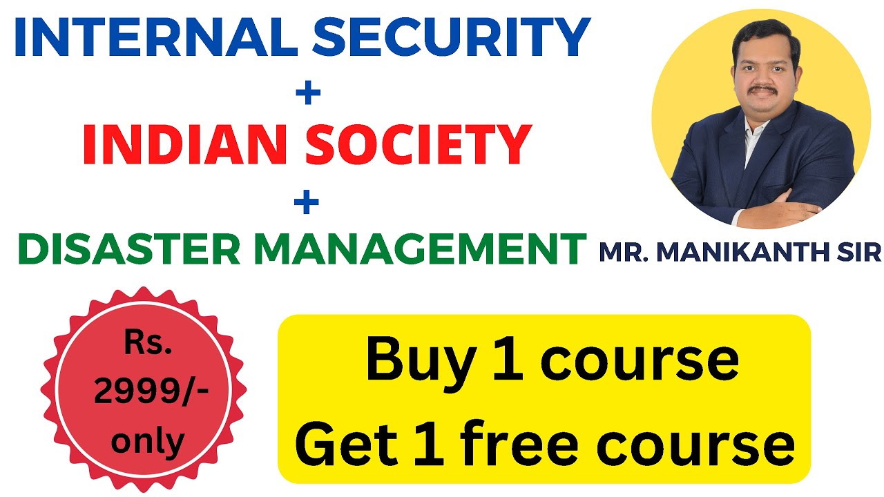 Disaster Management | Free ad on course | Internal security + Indian ...