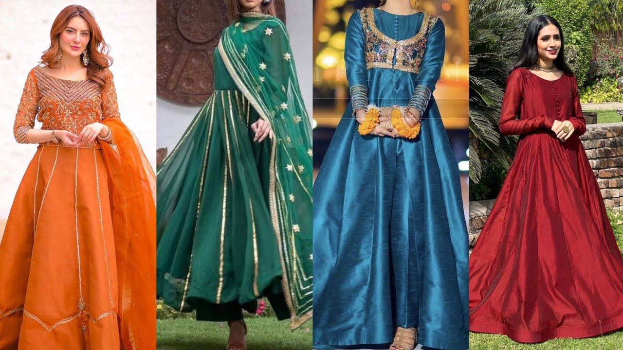 Wedding Wear Fancy Long Frocks for Designer//Fashion with Shabana #Long ...