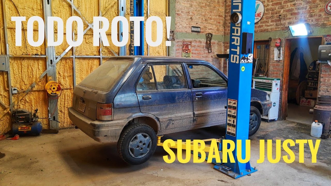 TODO estaba ROTO!!! SUBARU JUSTY 4wd - YouTube