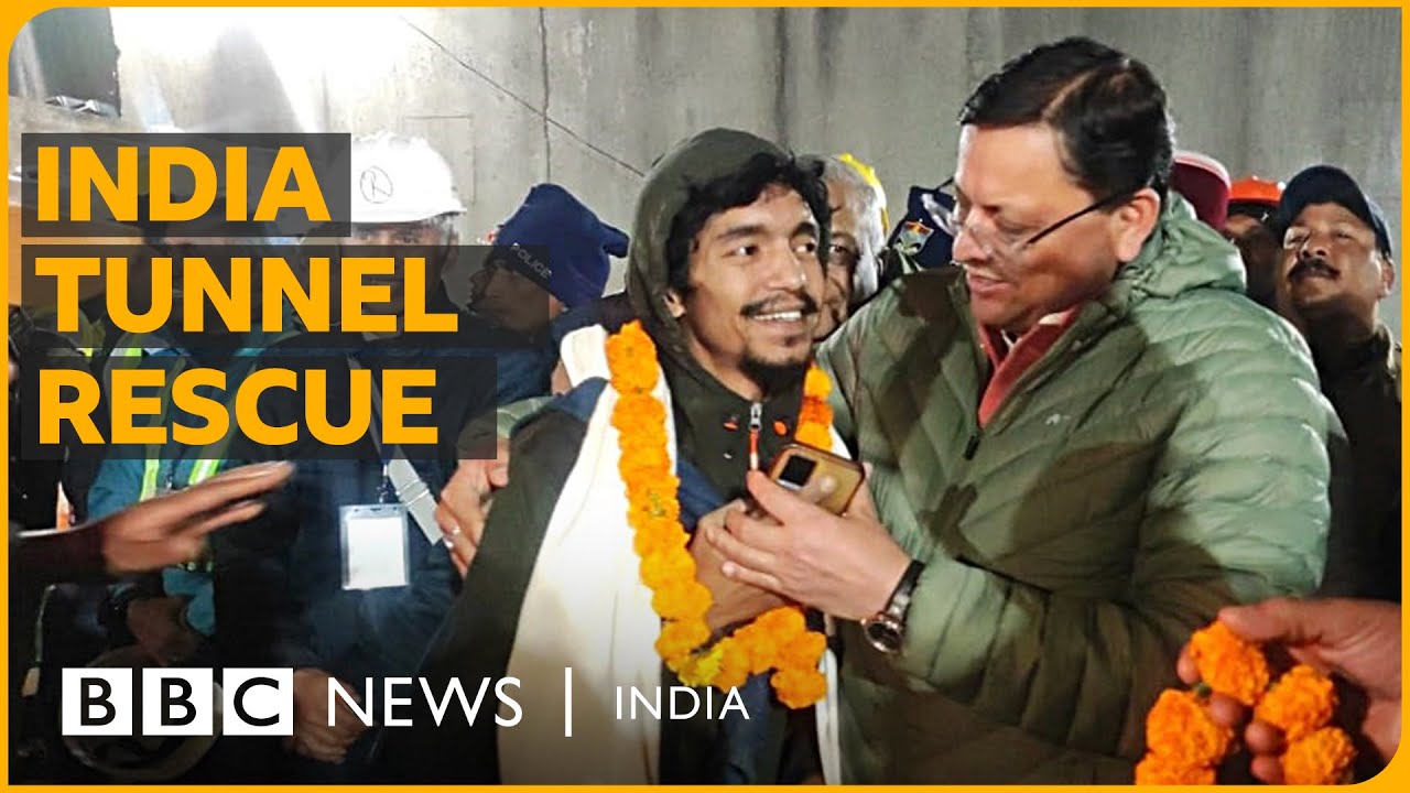 How the 17-day India tunnel rescue unfolded | BBC News India - YouTube