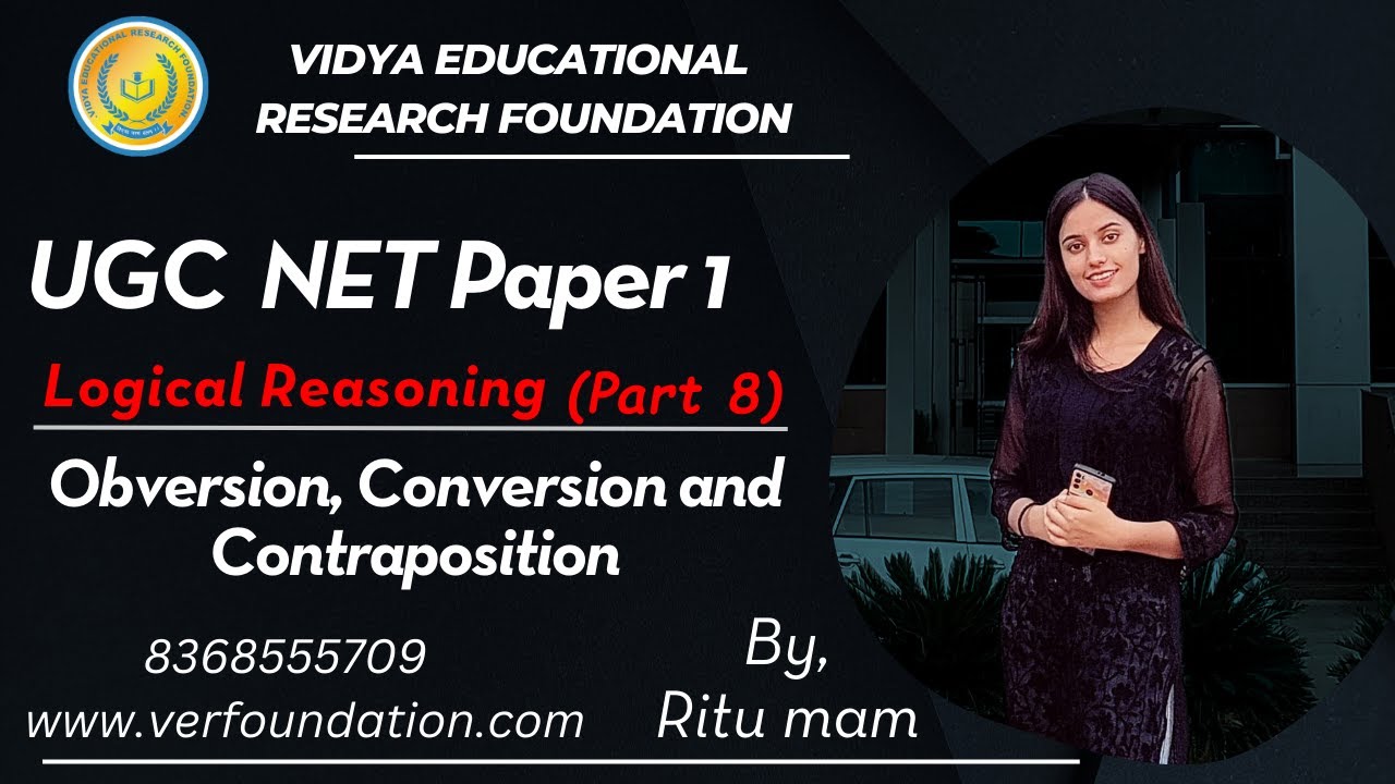 Obversion, Conversion, and Contraposition | Logical Reasoning | UGC NET ...