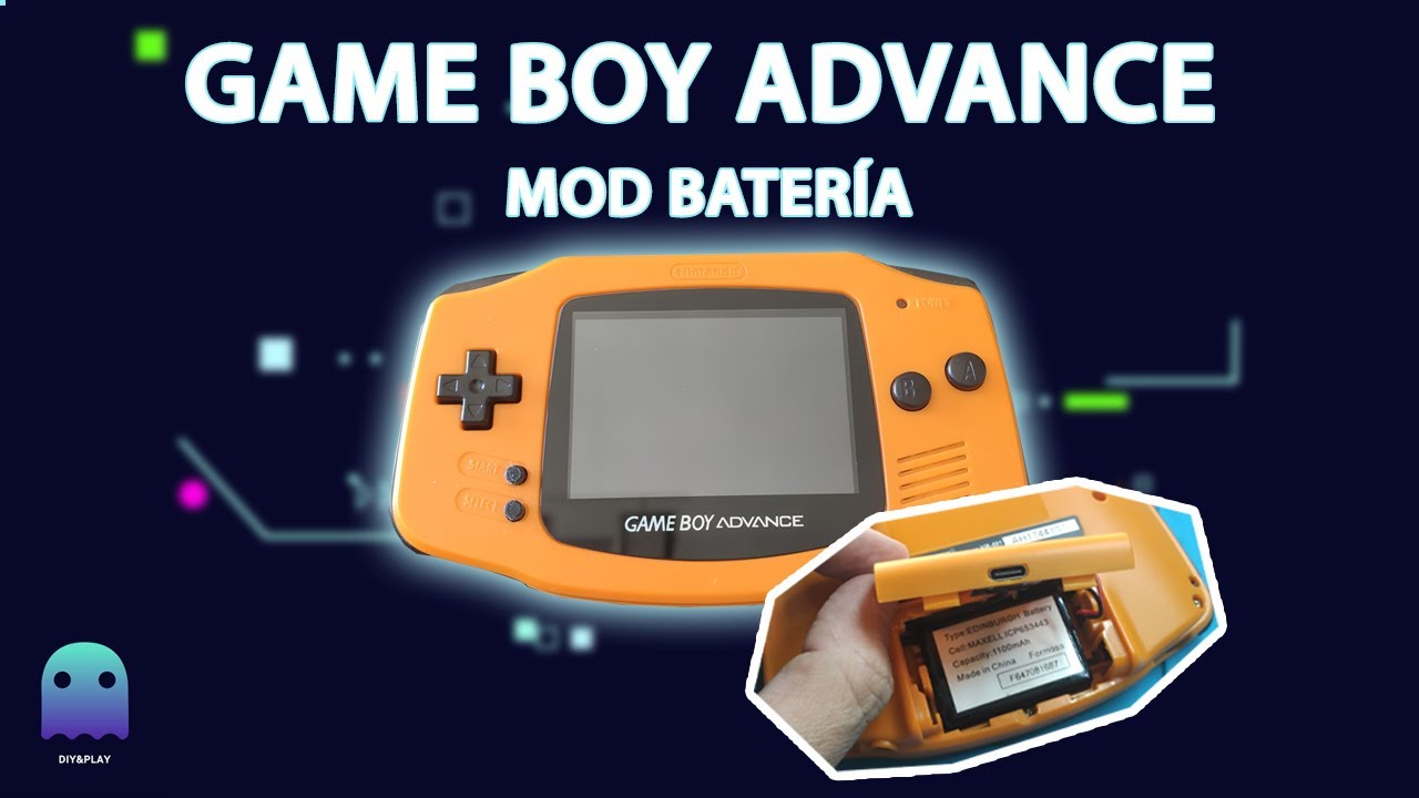 Game boy Advance - Mod Batería - YouTube
