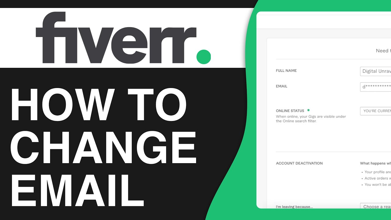 How To Change Email on Fiverr Account - Full Guide - YouTube