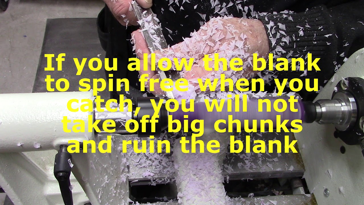 penturning-turn plastic round using roughing gouge, 3/8" gouge and skew ...