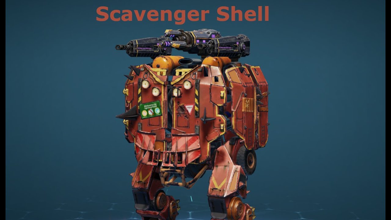 War Robots - Scavenger Shell with Puncher and Shredders - YouTube