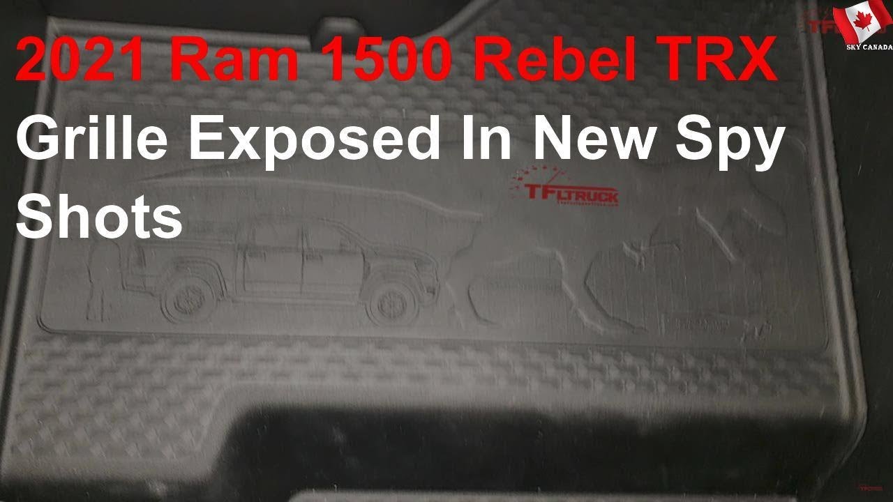 2021 Ram 1500 Rebel TRX Grille Exposed In New Spy Shots - YouTube