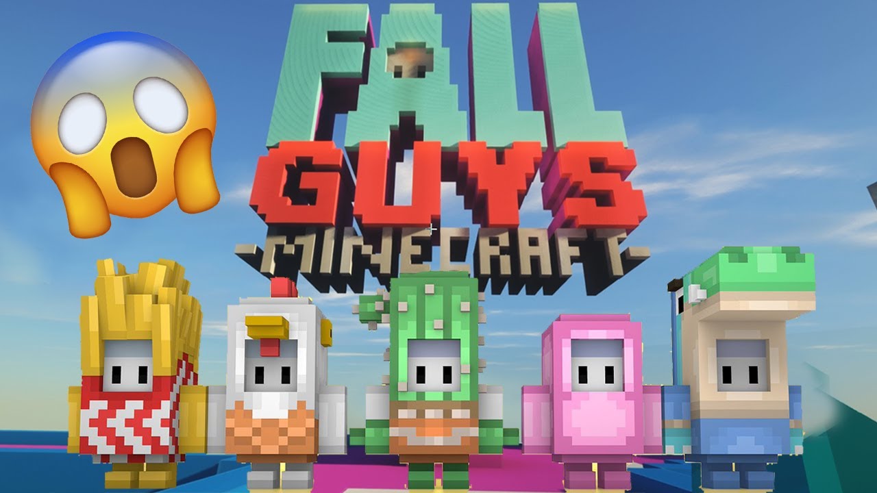 MINECRAFT FALL GUYS MOD "SLIME CLIMB MAP" - YouTube