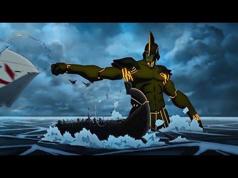 Alexia and Heron VS Talos Giant | Blood of Zeus Season 2