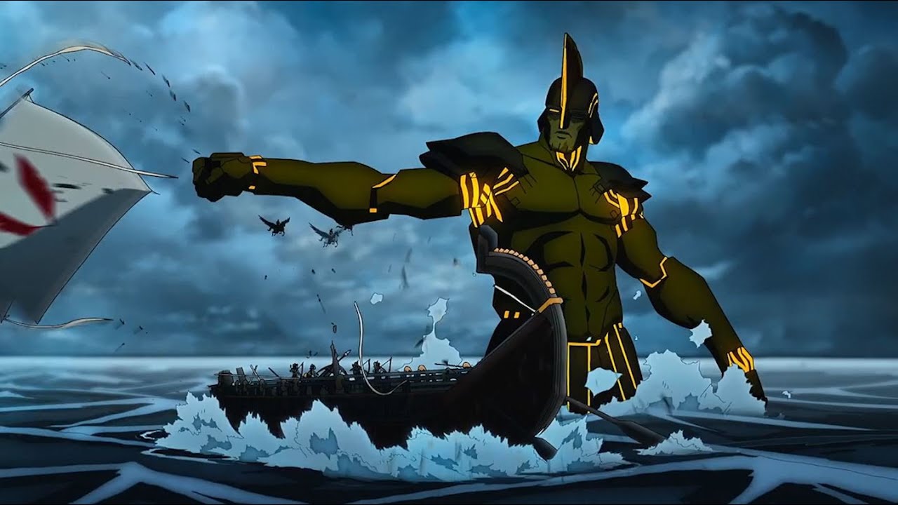 Alexia and Heron VS Talos Giant | Blood of Zeus Season 2 Realtime ...