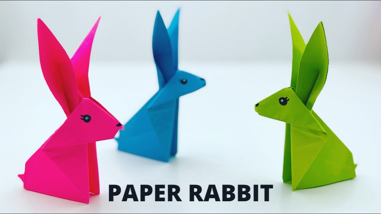 Origami Paper Rabbit Craft / How to Make Rabbit With Paper At Home ...