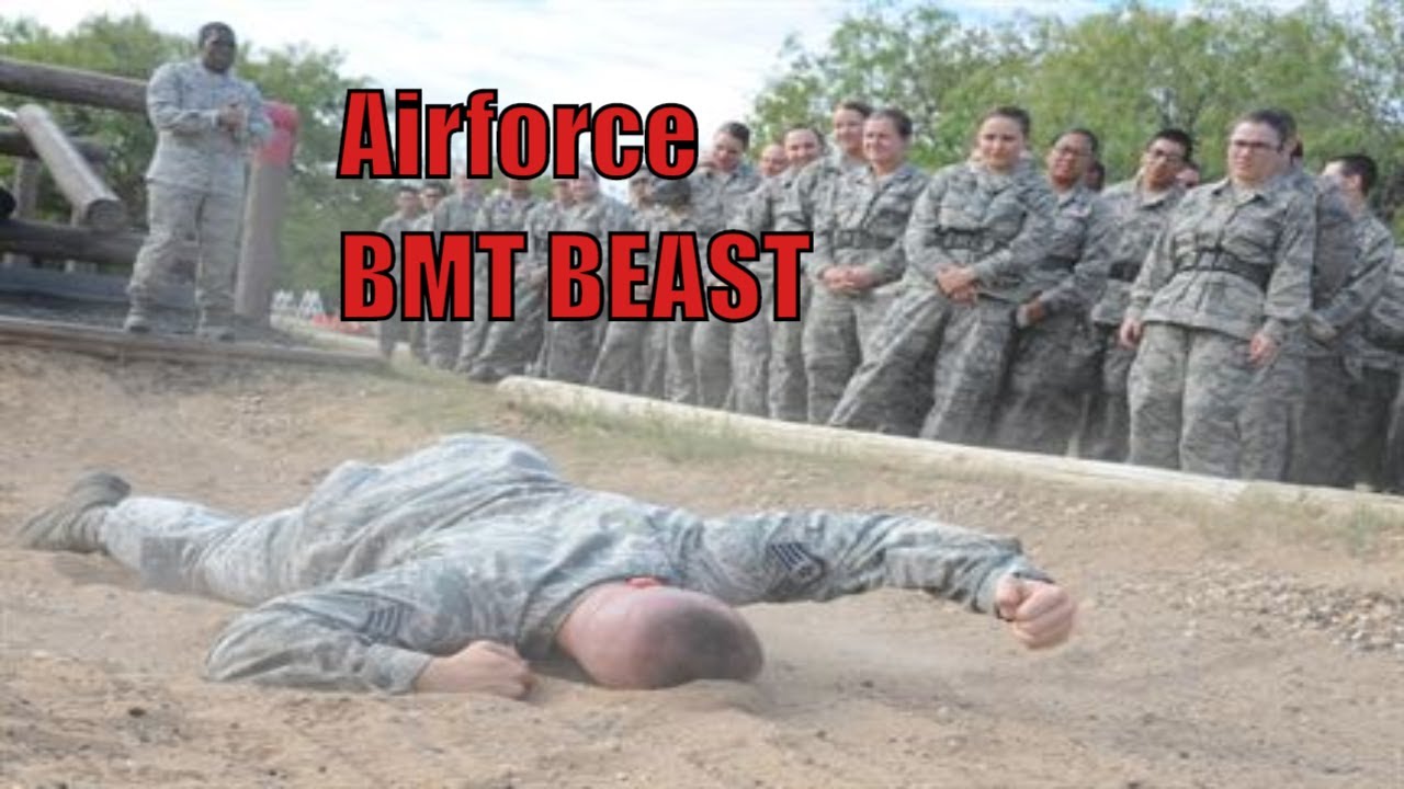 US Airforce basic military training BMT BEAST course for AIRMEN - YouTube
