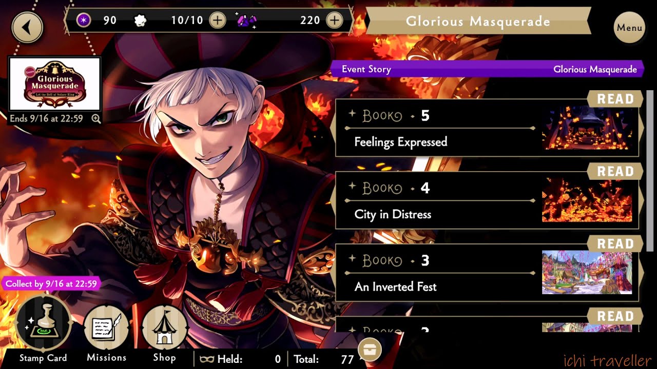 Disney Twisted Wonderland. "Glorious Masquerade" [Rollo Flamme] - Book4 ...