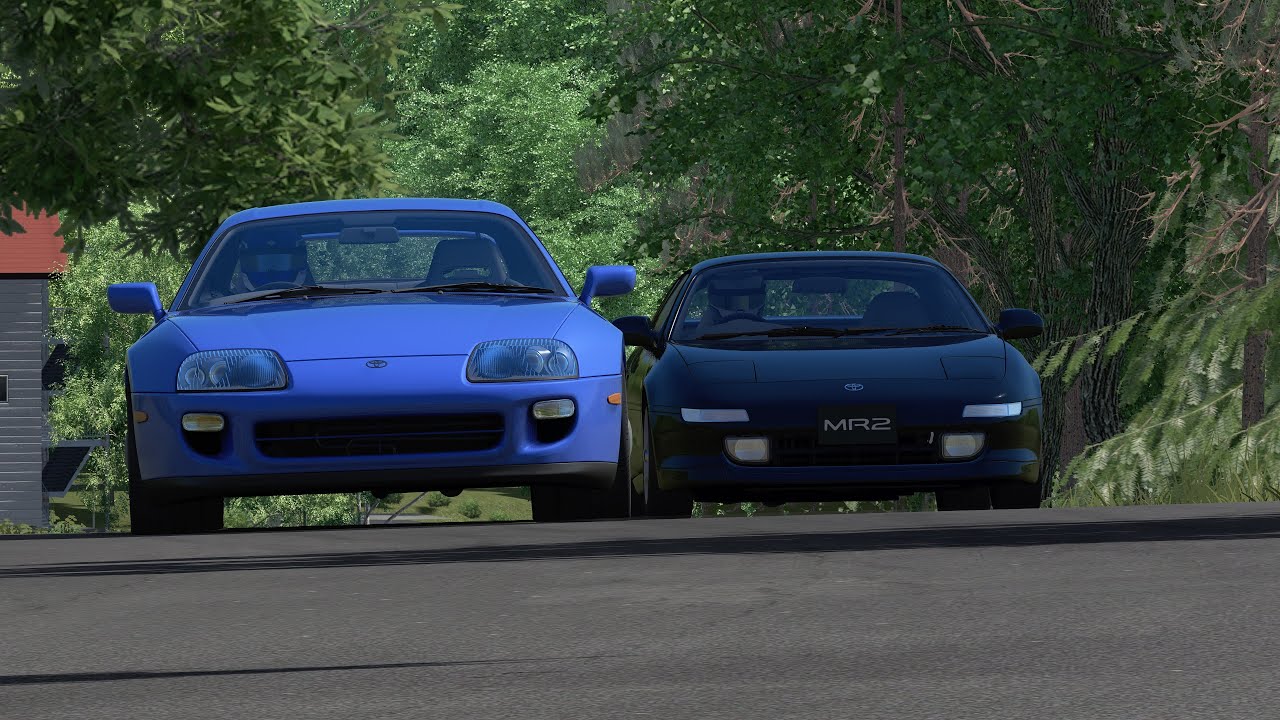 Toyota MR2 GT-S Vs Toyota Supra RZ At Gunma Cycle Sports Center (Gunsai ...