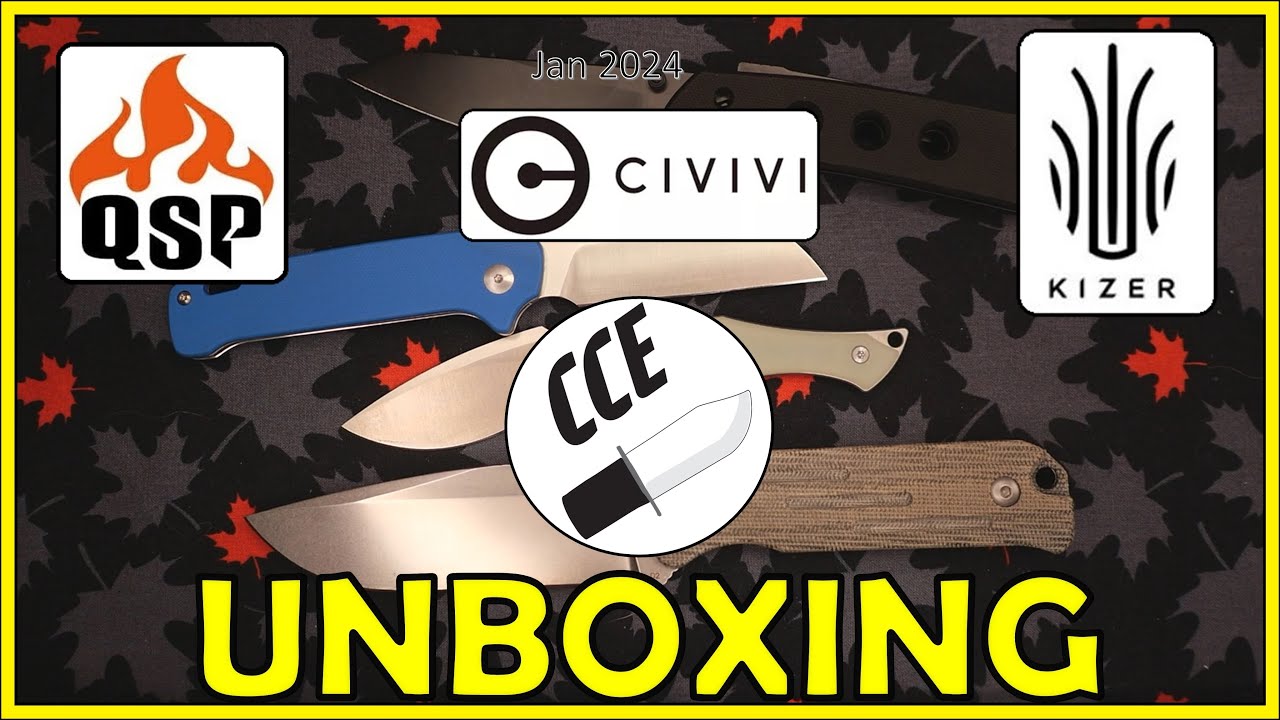Unbox Viewer Gift Knife and 3 Knives bought from White Mountain Knives ...