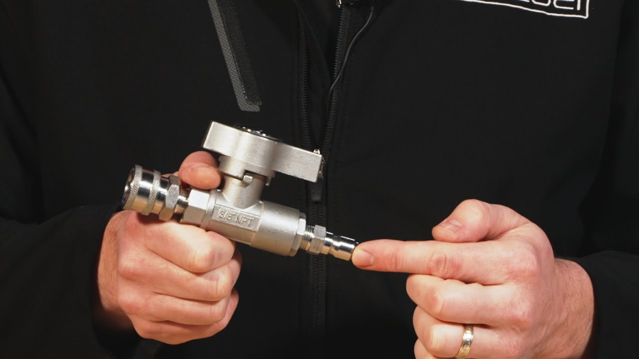 Veloci SS10 Stainless 3/8" Ball Valve w/SS QC Installed - YouTube