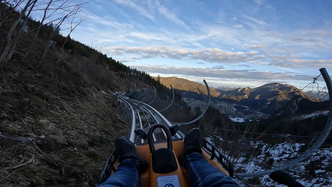 Wiegand Alpine Coaster Kolbensattel Oberammergau 2024 Onride POV - YouTube